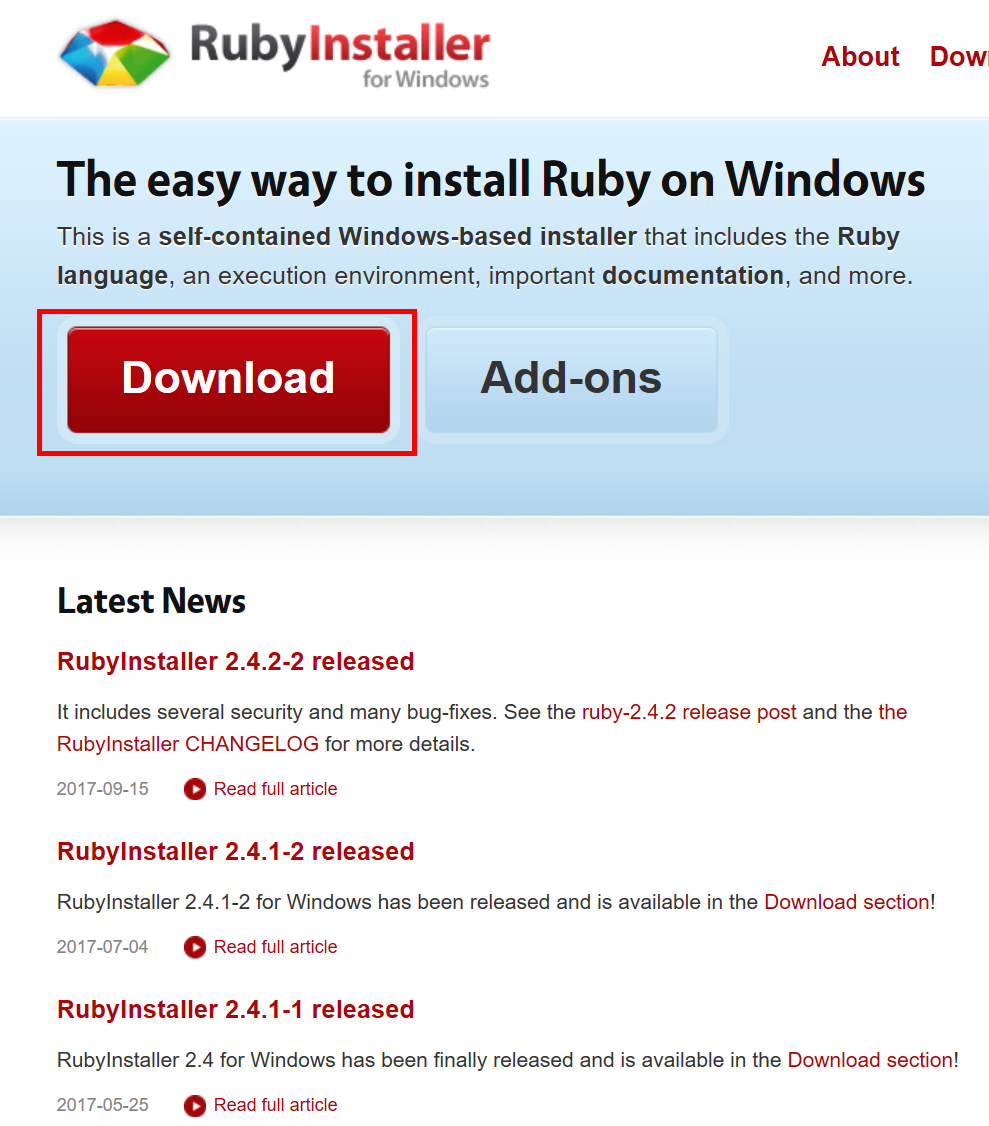 Rubyの環境構築（Windows10編） | KENスクールブログ